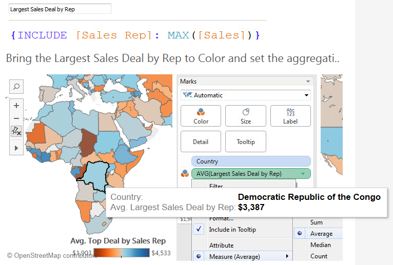 Tableau Include 2 Dataveld